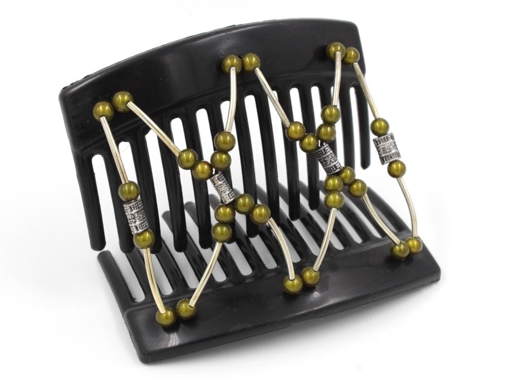 African Butterfly Thick Hair Comb - Beada Tube Black (Large ...