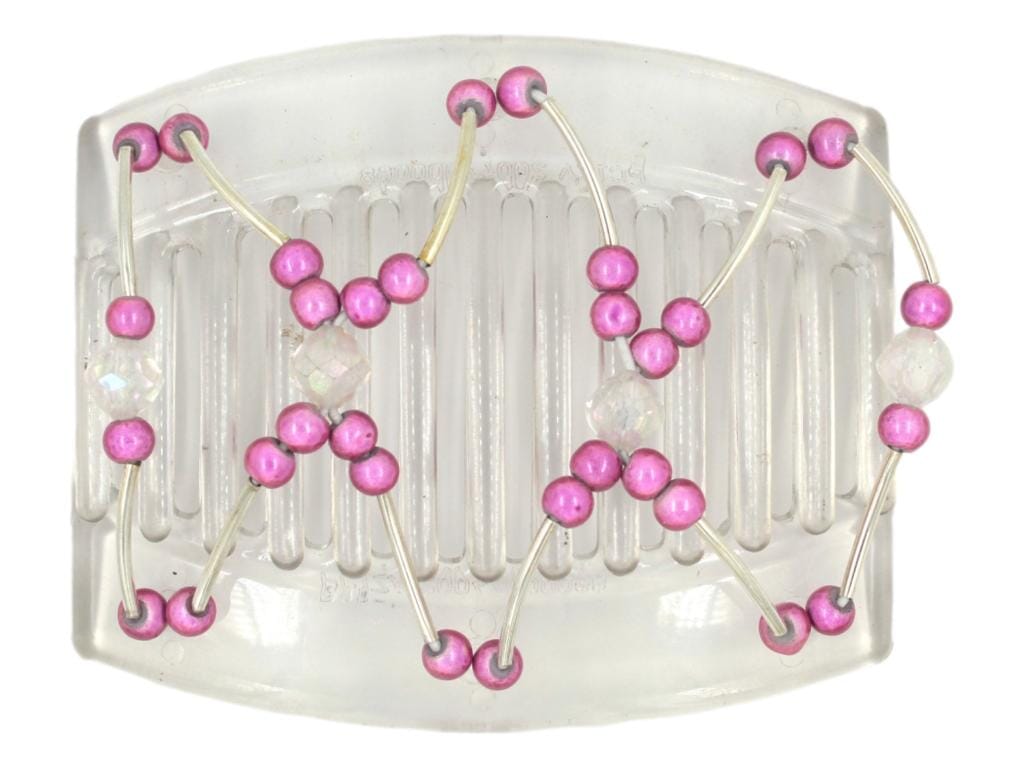 African Butterfly Thick Hair Comb - Beada Tube Clear (Large ...