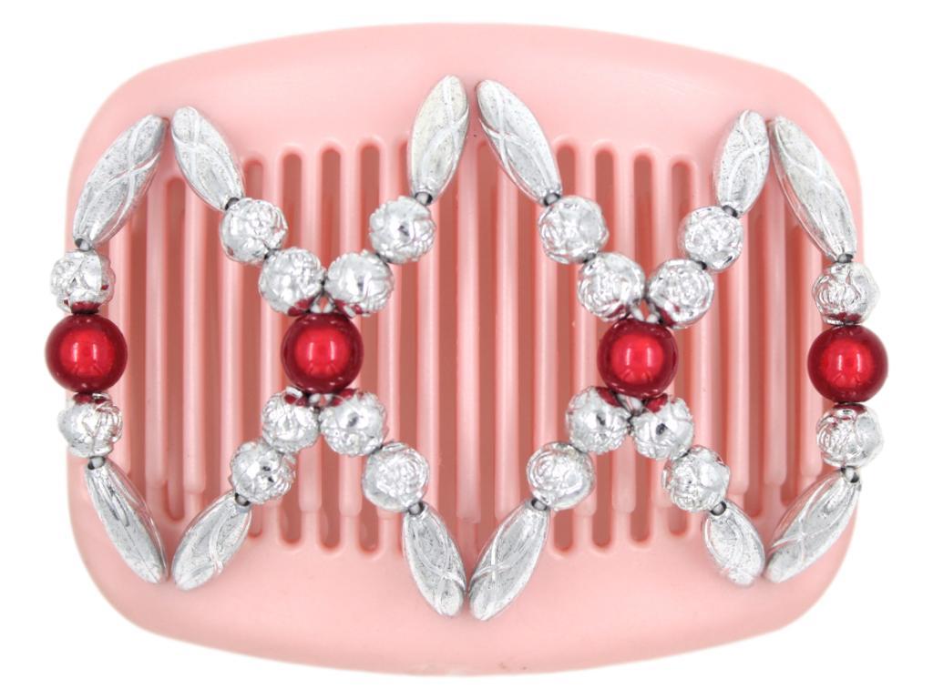African Butterfly Hair Comb - Dalena Pink Pearl (Large ...