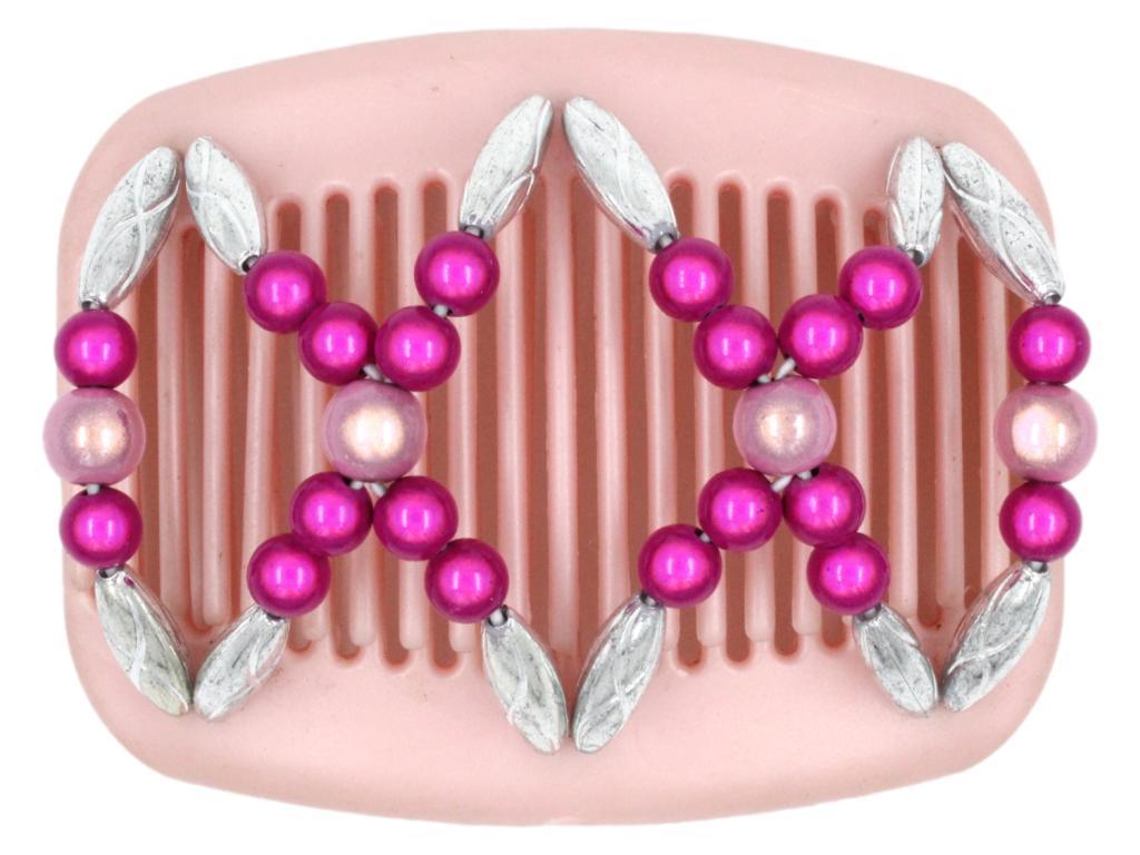 African Butterfly Hair Comb - Dalena Pink Pearl (Large ...
