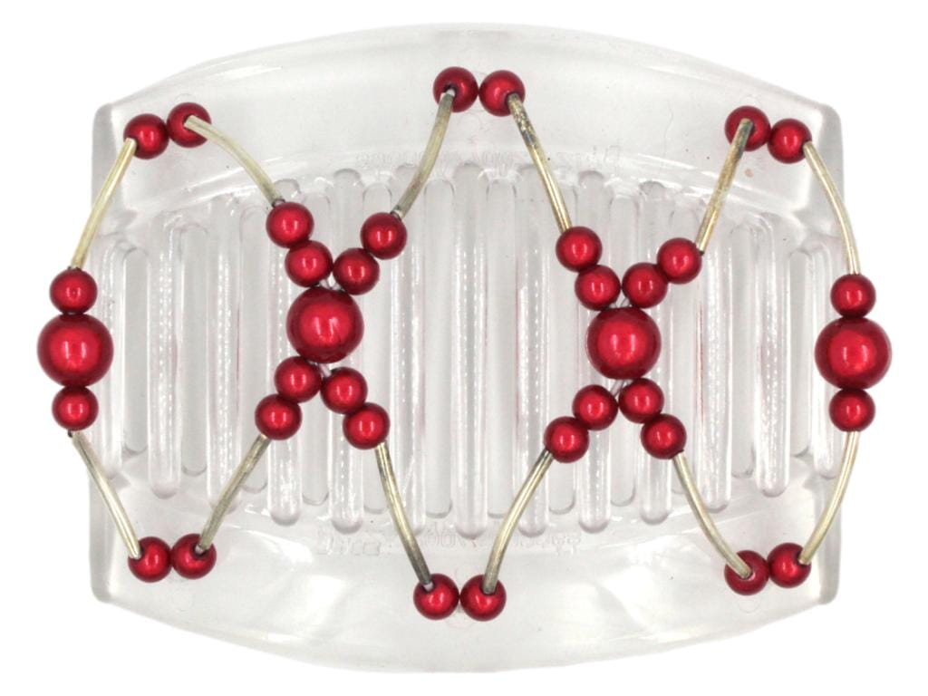 African Butterfly Thick Hair Comb - Beada Tube Clear (Large ...